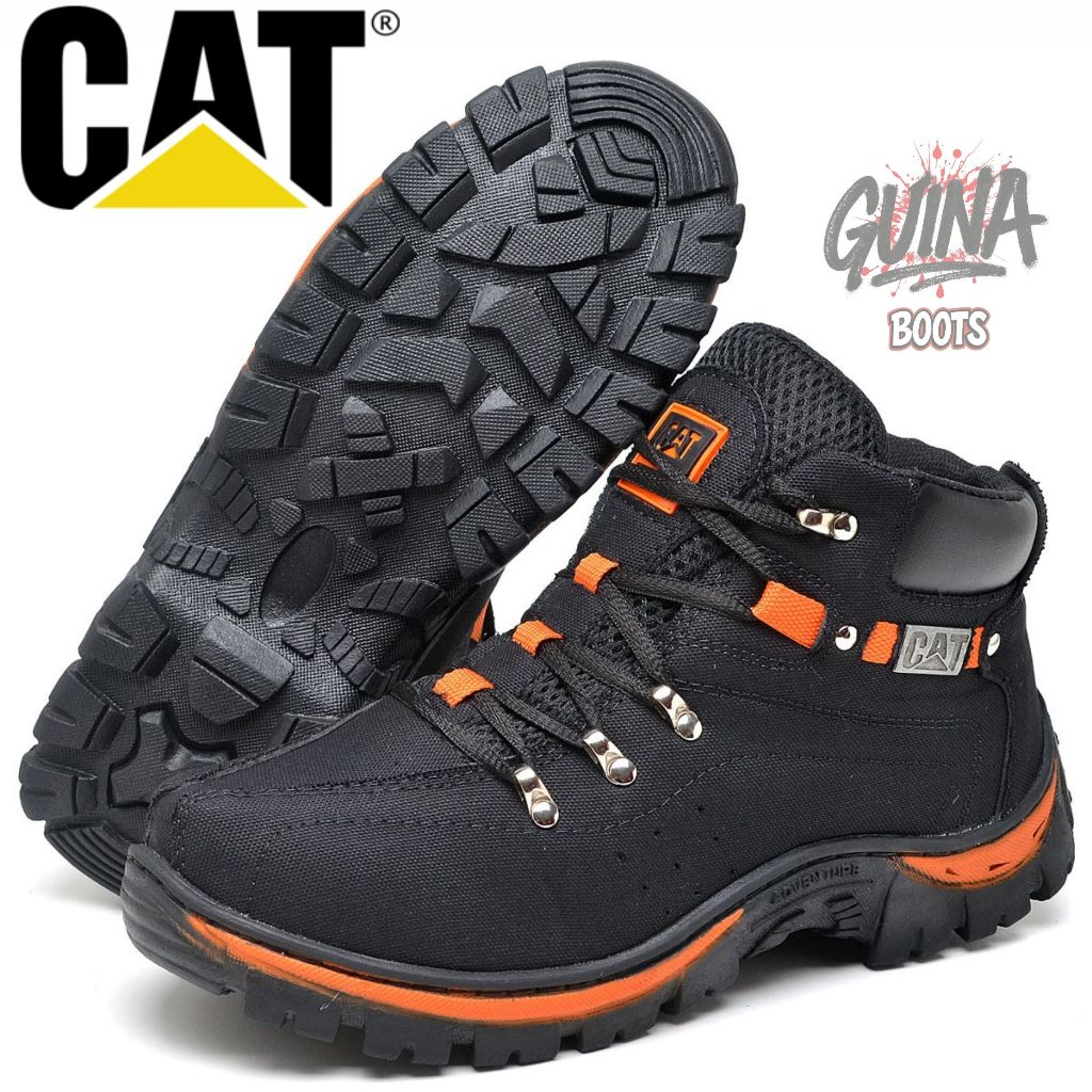 Bota CAT Botina Coturno Adventure Masculino Caterpillar Oferta | Shopee ...