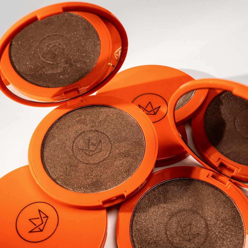 GOLD SPARKLE Bronzer Compacto Tropical Tan Blush Multifuncional Mari ...