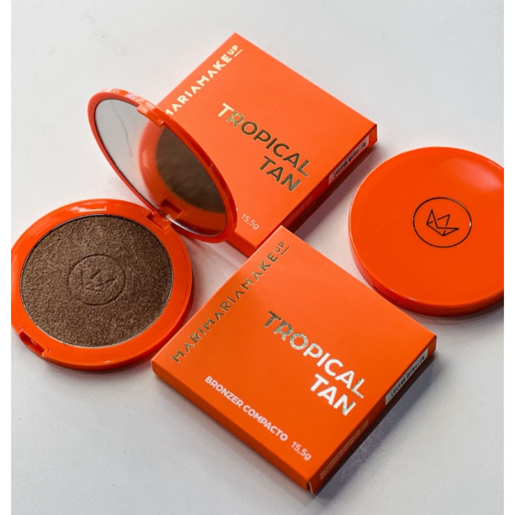 cor SPARKLE Bronzer Compacto Tropical Tan Blush Multifuncional Mari ...