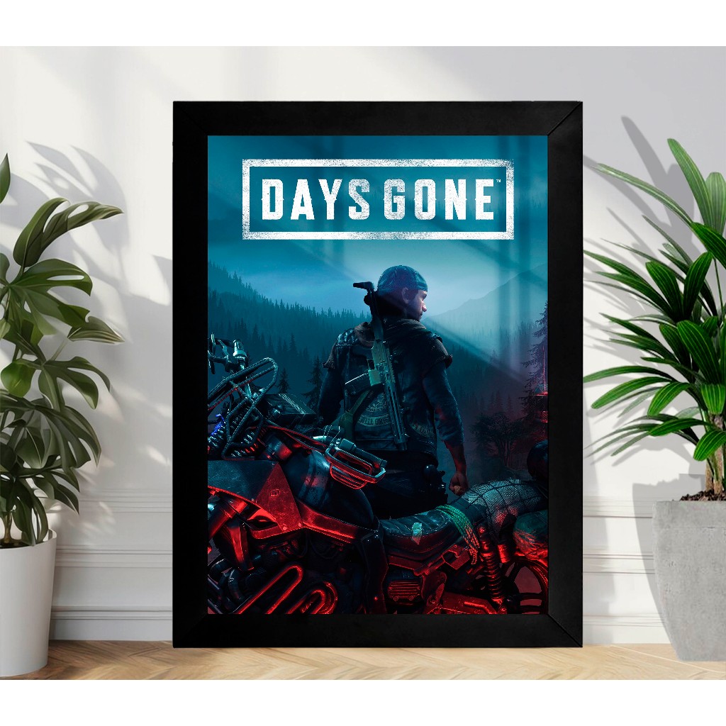 Quadro Days Gone A3 - com Acrilico Na Frente - Tamanho 45.5 X 33 Cm ...