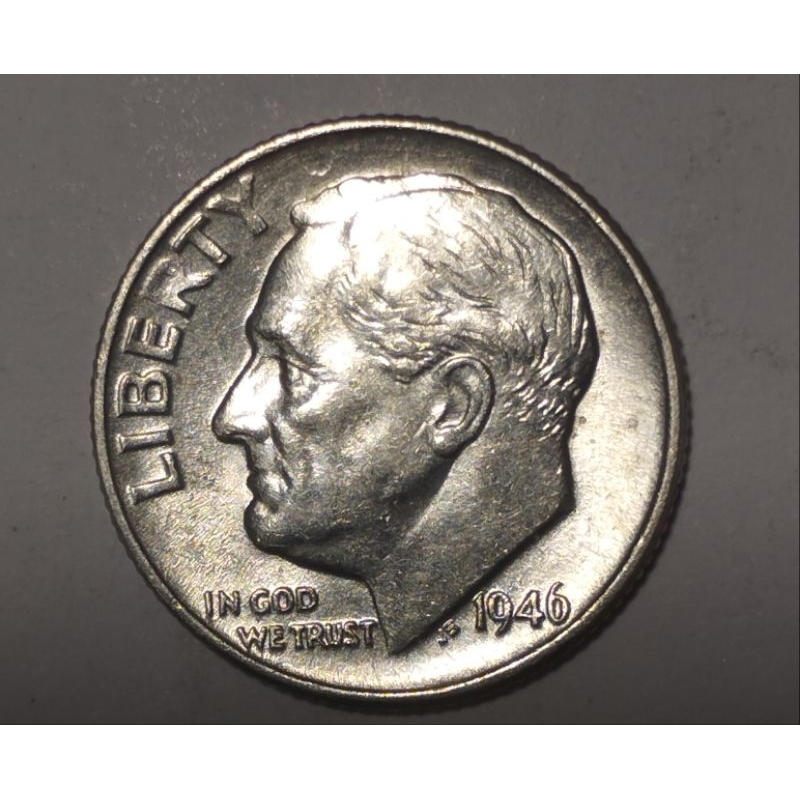 Moeda USA one dime 1946 prata 0,900 2,5g | Shopee Brasil