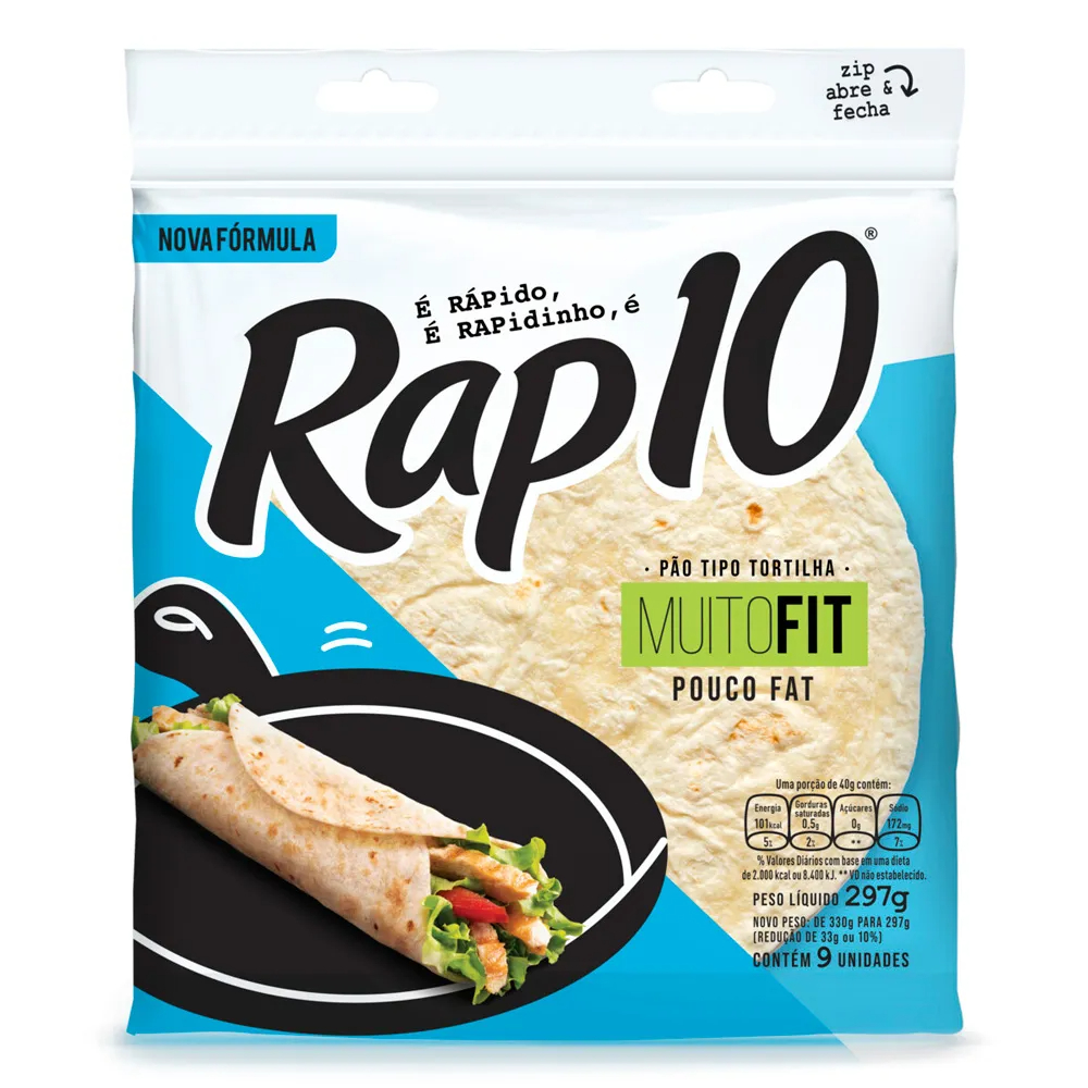 Kit Rap 10 Original + Rap 10 Fit (297g cada pacote) | Shopee Brasil