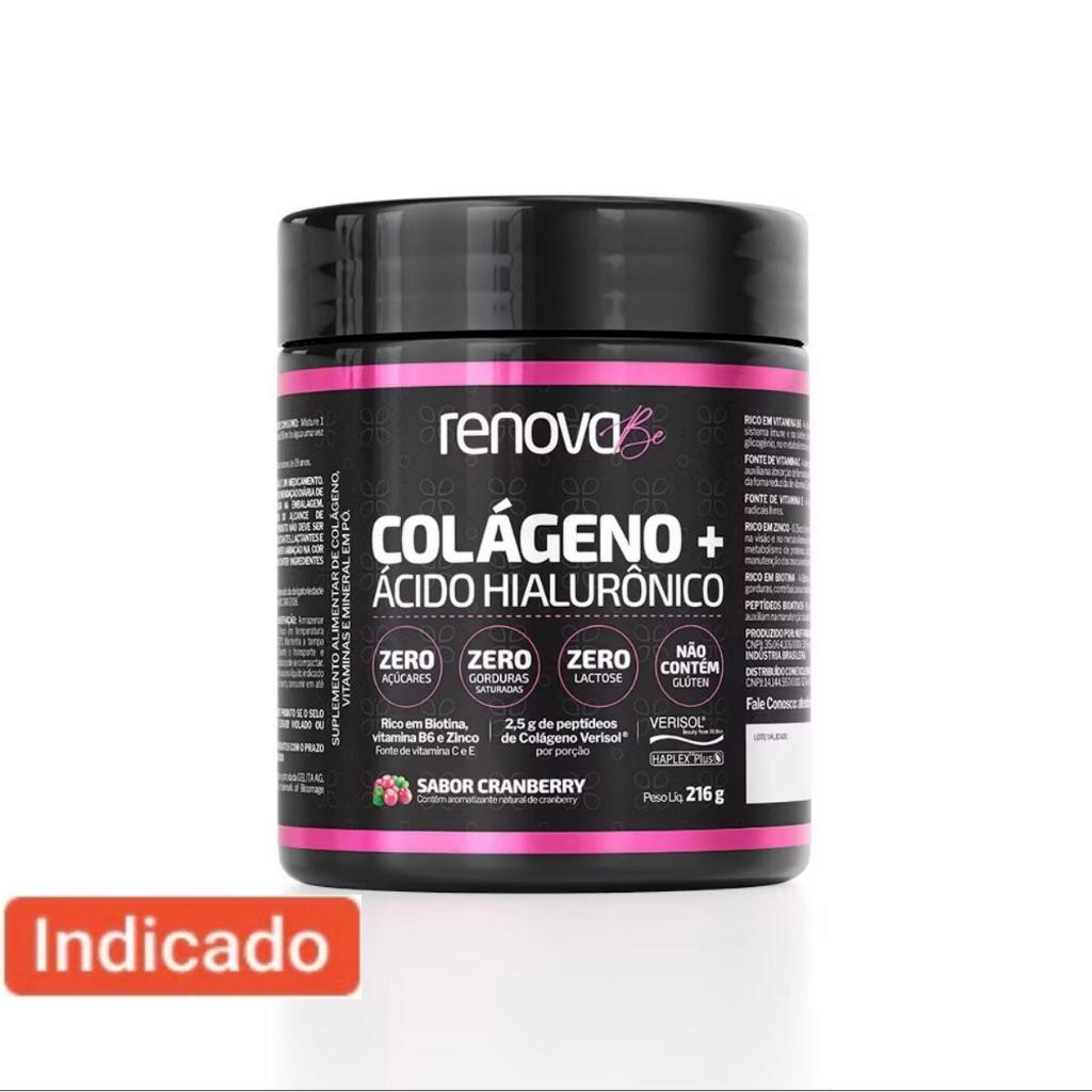 Colágeno com Ácido Hialurônico Haplex Plus Verisol e Biotina- Renova Be | Shopee Brasil