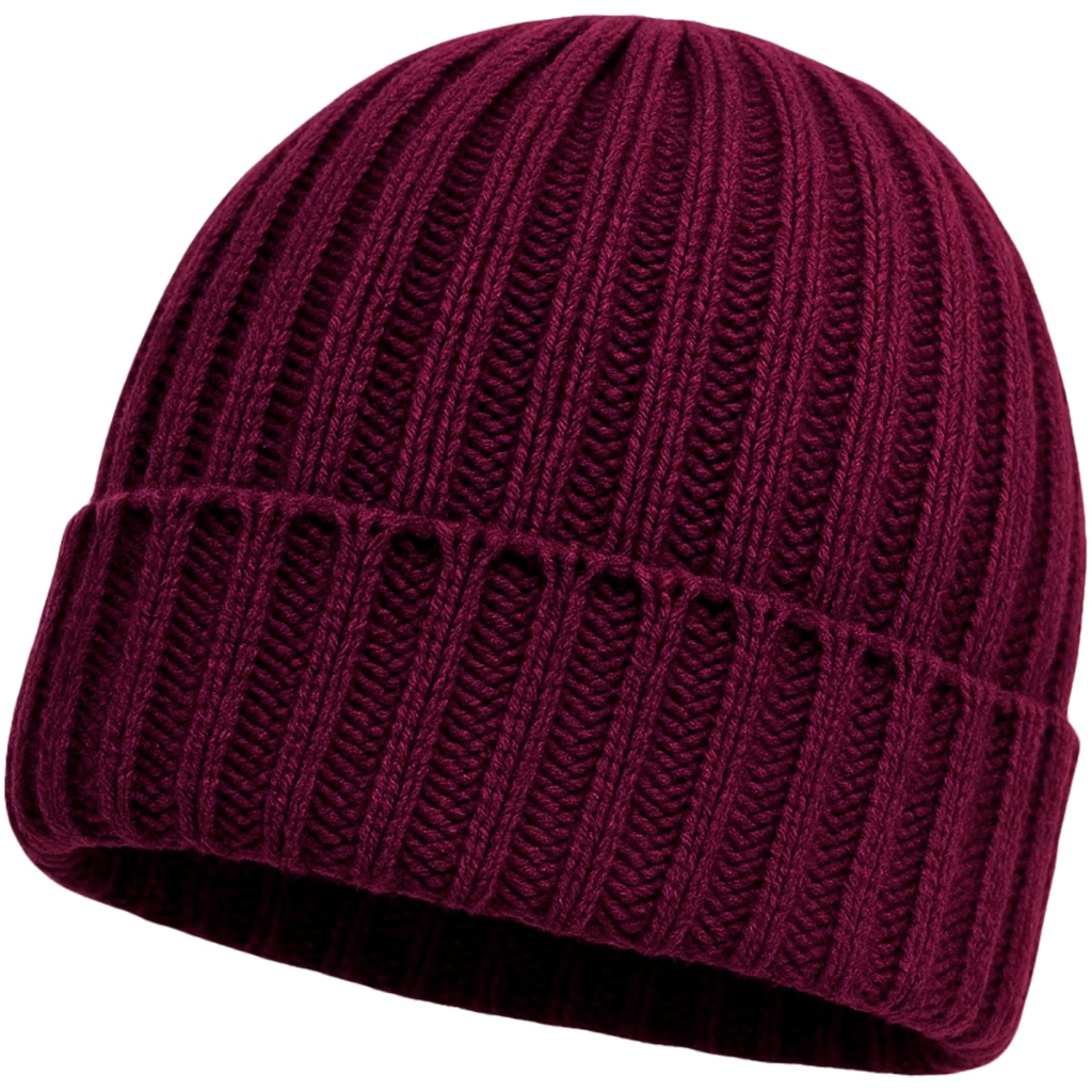 Gorro de Lã 100% - Estilo Americano Tricô Canelado Unissex Perfeito ...