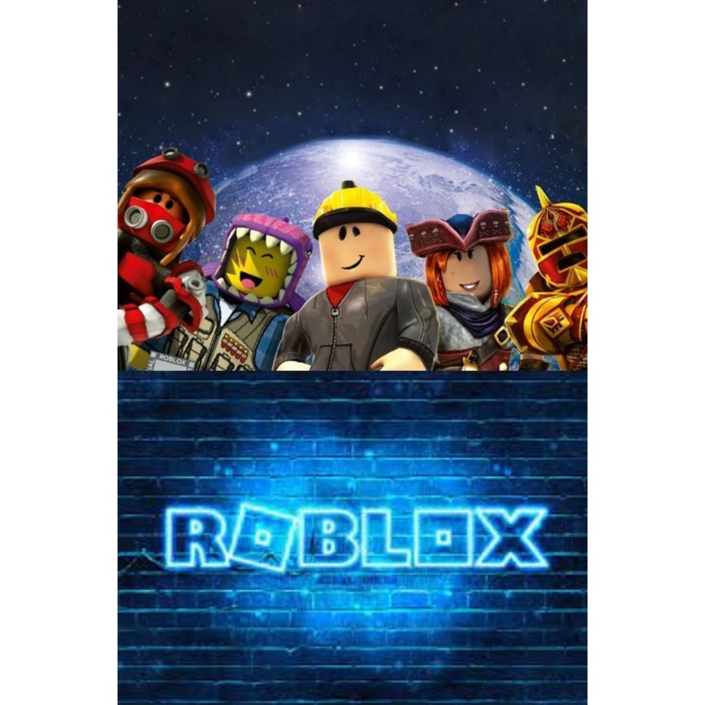 Painel Retangular Festa Sublimado Tema: Roblox | Shopee Brasil