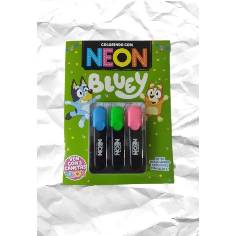 colorindo com Neon- Bluey | Shopee Brasil