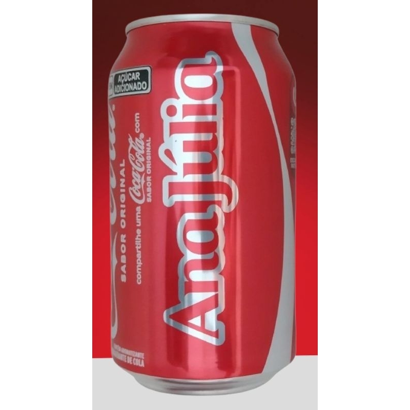 Lata Coca-Cola Nomes / Ana Júlia (lacrada) | Shopee Brasil