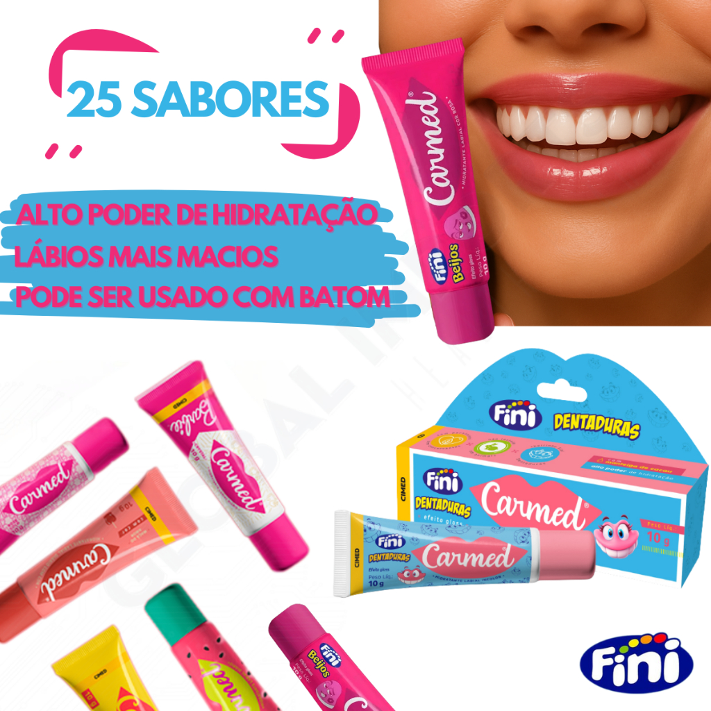 Carmed Hello Kitty Hidratante Labial Glitter 3 em 1 Fini de Açaí Stitch ...