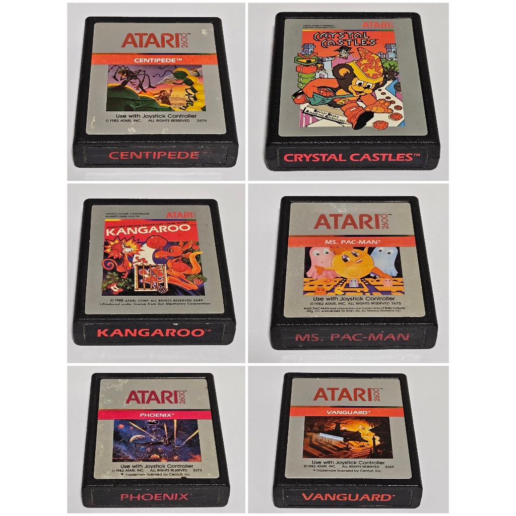 Cartuchos Atari Silver para videogame Atari 2600 e clones | Shopee Brasil