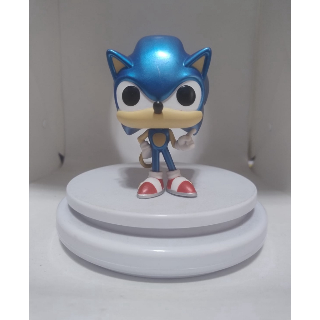 Funko Pop Metalic Sonic 283 Sonic The Hedgehog (sem caixa) | Shopee Brasil