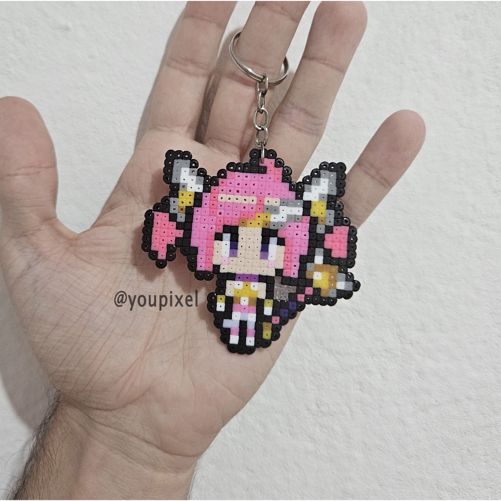 Chaveiro Lux Star Guardian Hama Perler Beads | Shopee Brasil