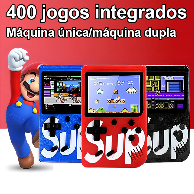 jogos Video Game box sup Mini Arcade 400 em 1 - Design Ultracompacto ...