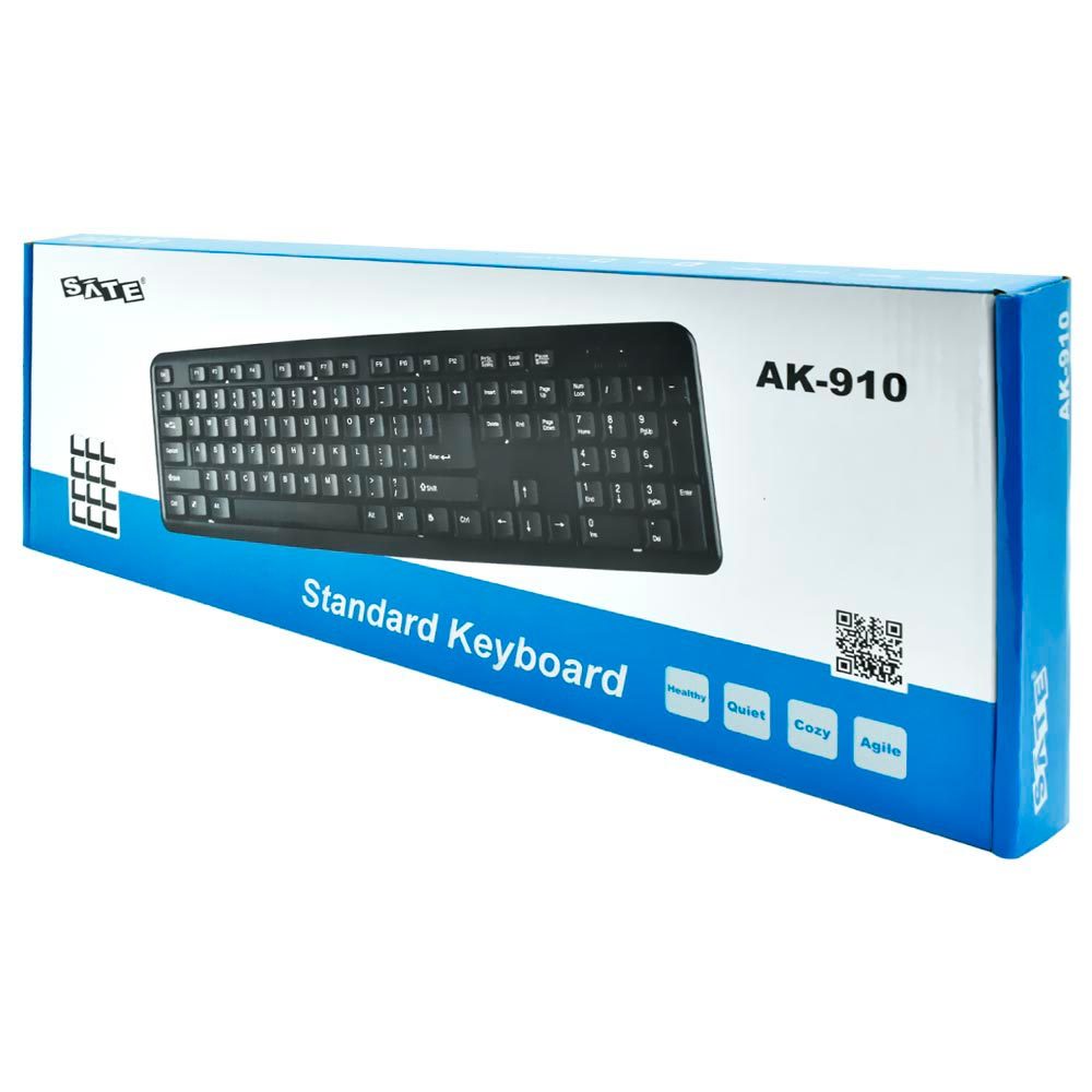 Teclado Sate AK-910 Portugues Preto USB | Shopee Brasil