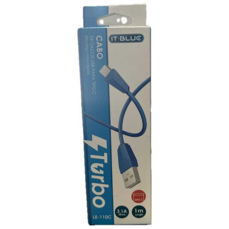 Cabo USB Tipo-C IT-BLUE LE-110C – Turbo 3.1A | Shopee Brasil