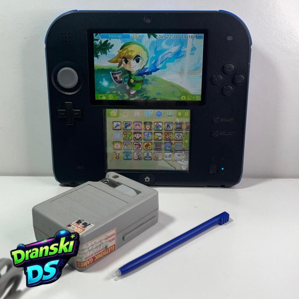 Nintendo 2DS Azul 4GB + Jogos DS/3DS/Snes/Game boy (Leia) | Shopee Brasil