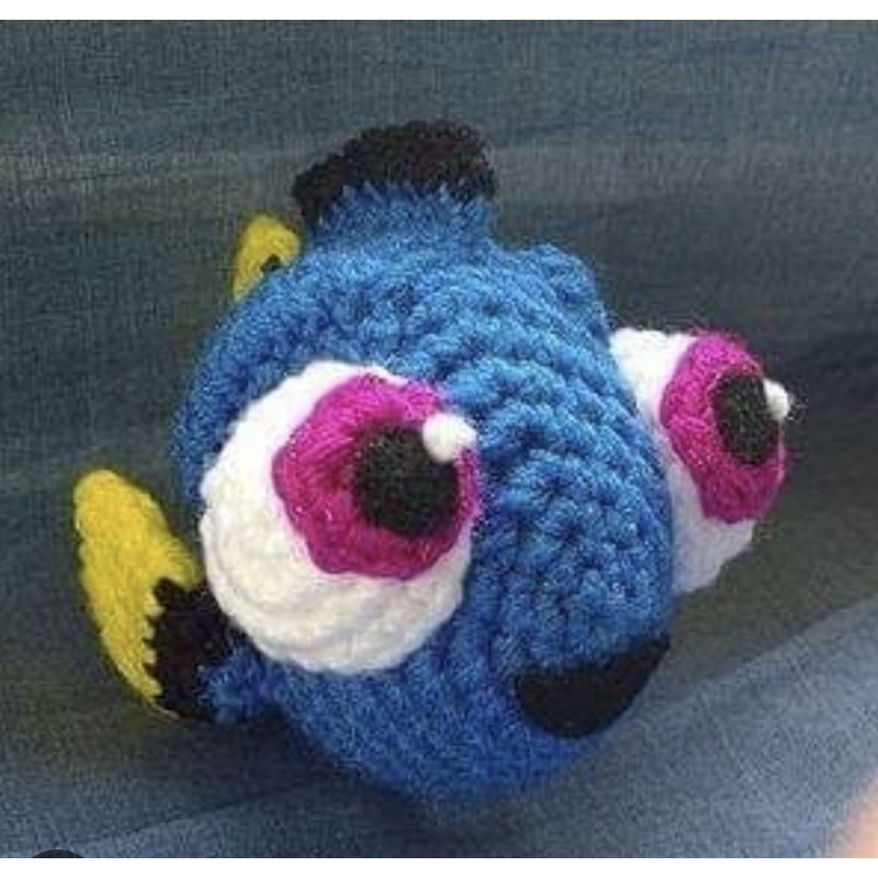 Chaveiro Dori Procurando Nemo Amigurumi Croch | Shopee Brasil