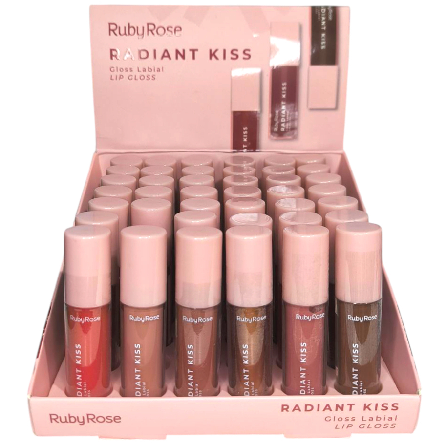 Gloss Labial Radiant Kiss Ruby rose | Shopee Brasil