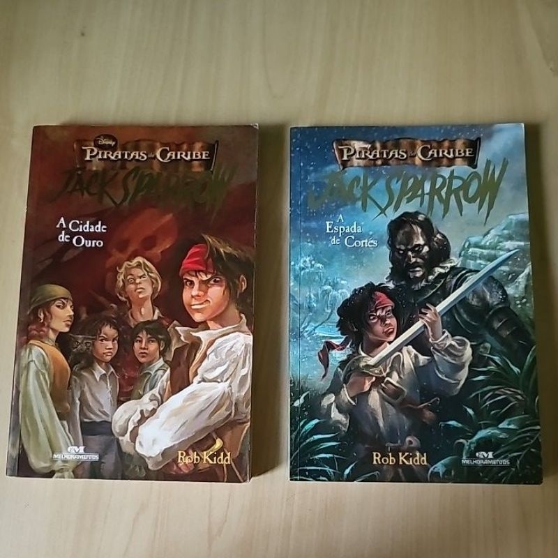 2 livros de Piratas do Caribe por Rob Kidd - editora Melhoramentos ...