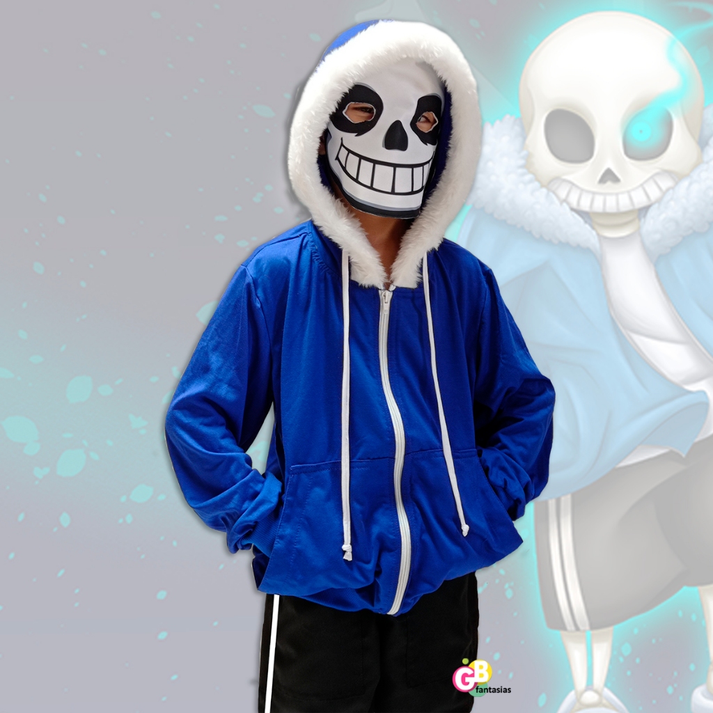 FANTASIA UNDERTALE SANS INFANTIL/JUVENIL (1 A 14 ANOS) | Shopee Brasil