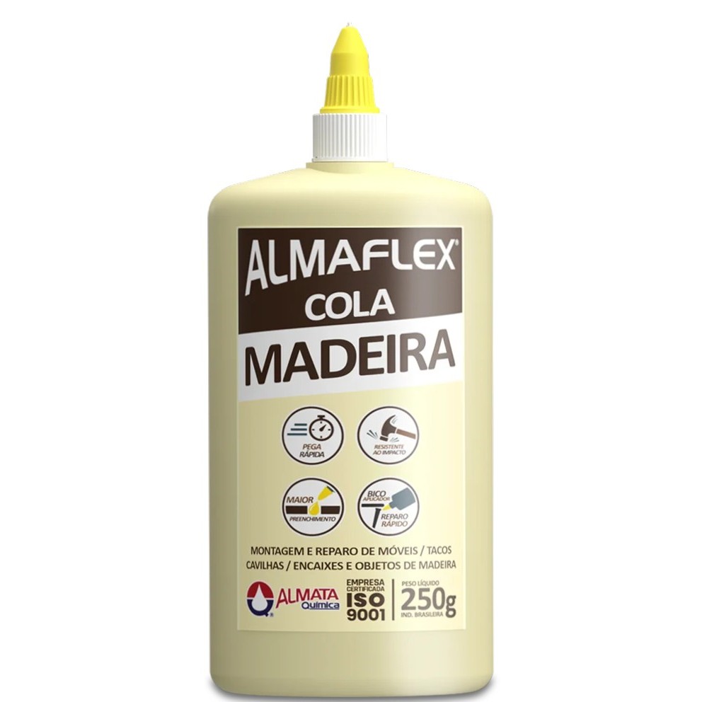 Cola Para Madeira Almaflex - 250 G | Shopee Brasil