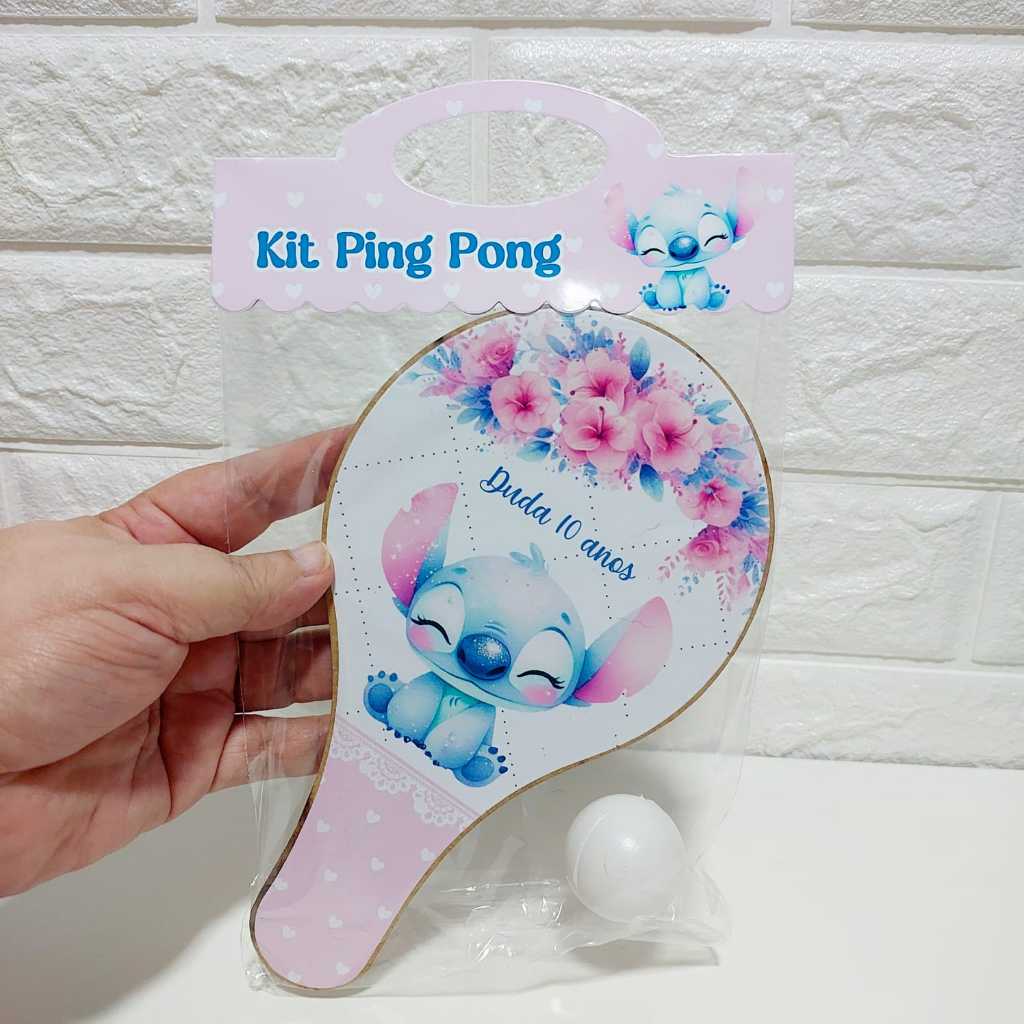 Lembrancinha Stitch Cute Rosa, Kit Ping Pong - Aniversário Infantil ...