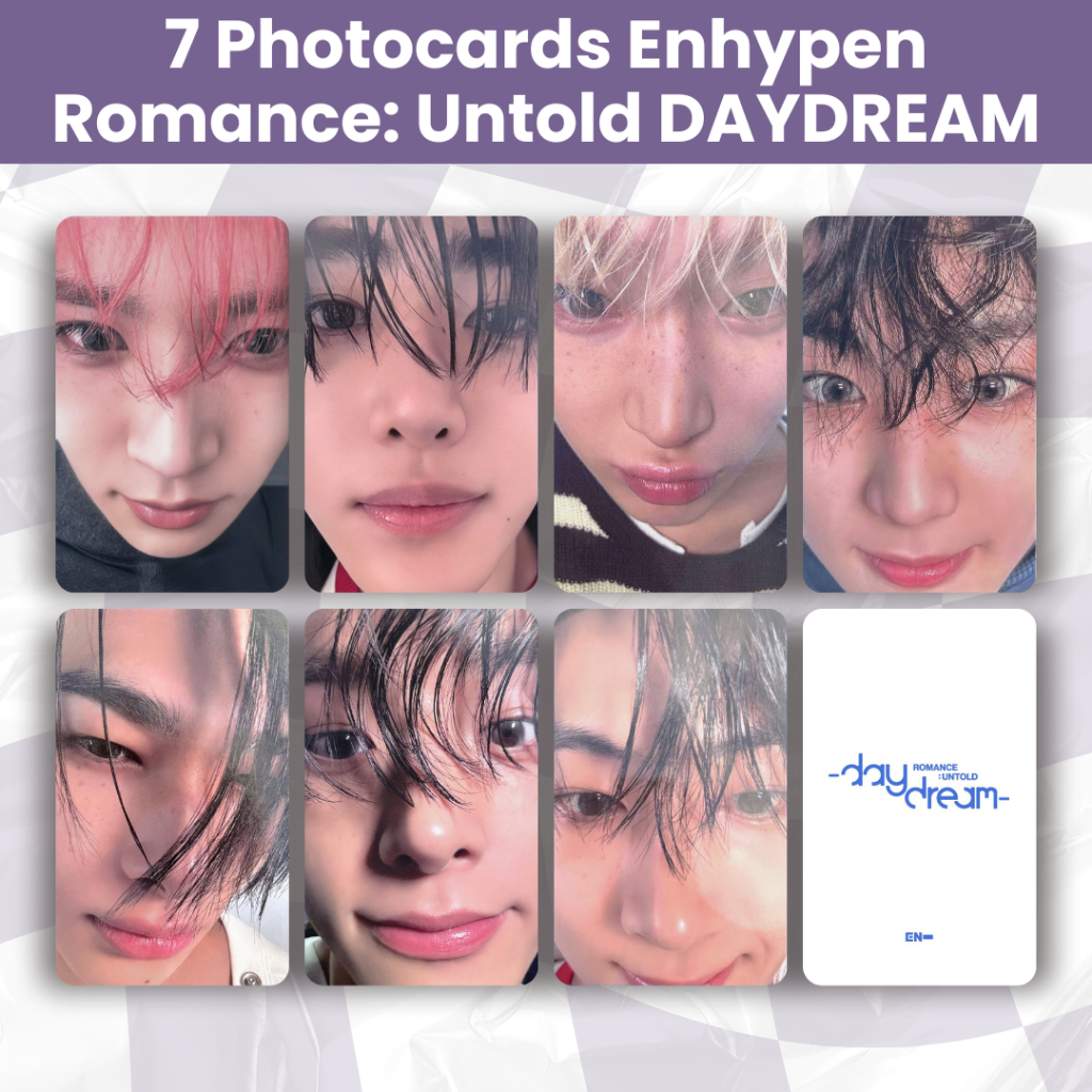7 Photocards Enhypen Romance: Untold DAYDREAM | Fanmade | Shopee Brasil