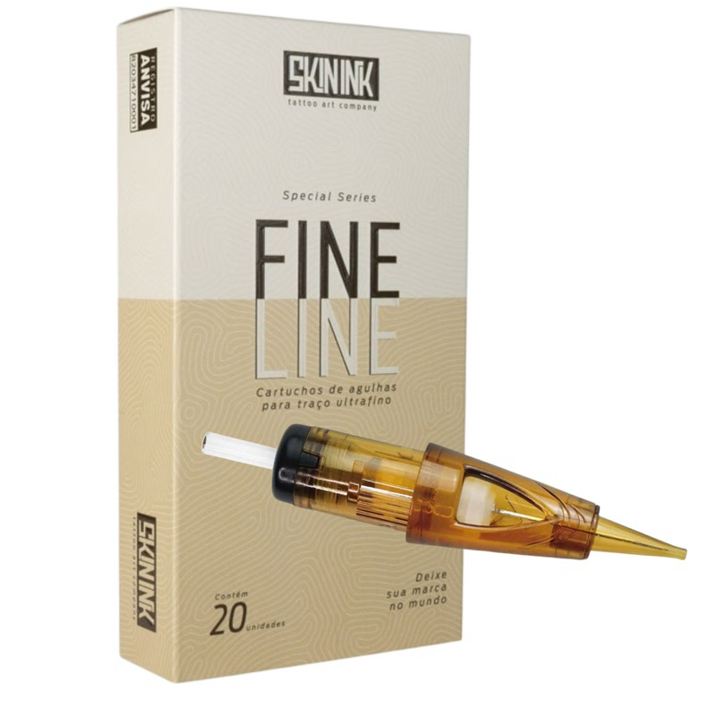 Cartucho Skin Ink Universal para tatuagem 10 unidades Tattoo micro Fine ...
