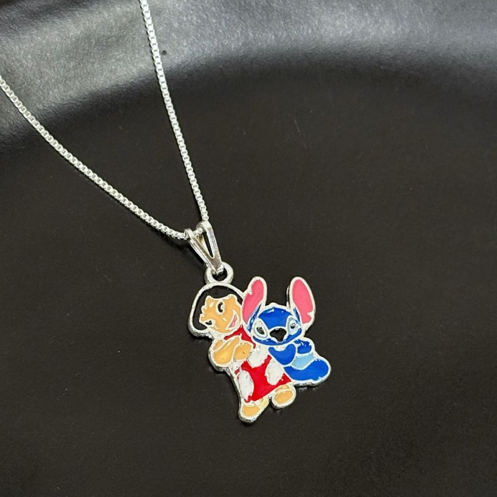 Colar Pingente Stitch Folheado a Ouro 18k | Shopee Brasil