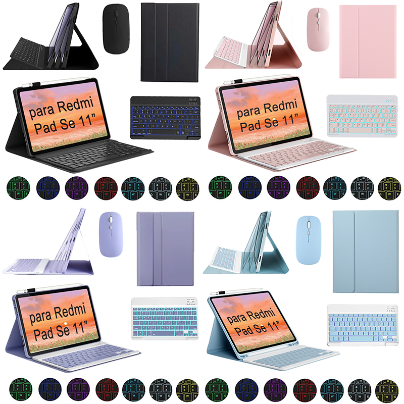 Capa para tablet Redmi Pad SE (11")/ Redmi Pad 2 com ABNT2 luminosos ...