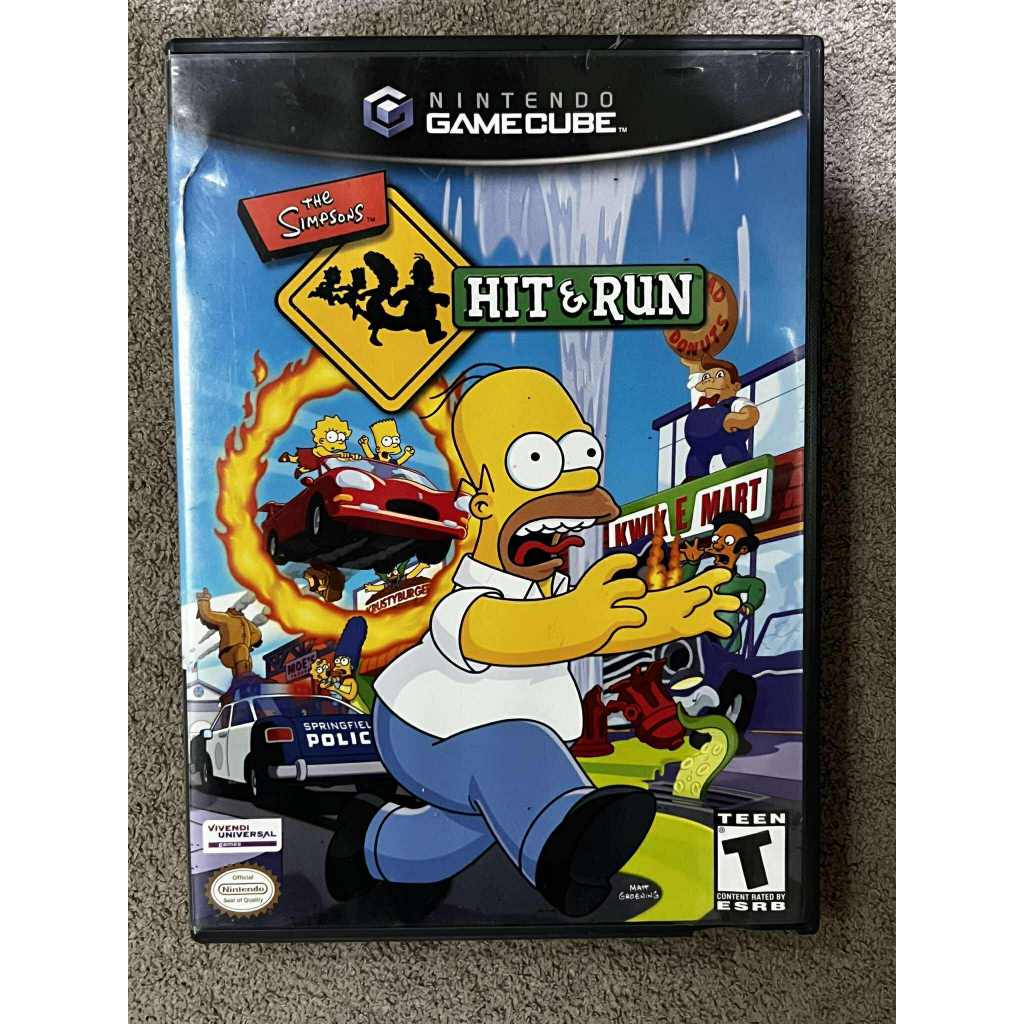 The Simpsons Hit & Run - Nintendo GameCube - ORIGINAL e COMPLETO ...
