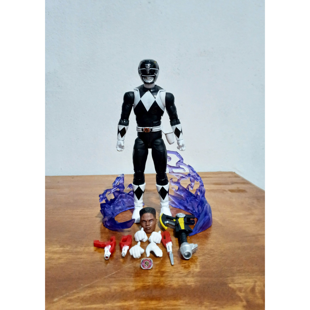 Ranger Preto Remastered Power Rangers Lightning Collection | Shopee Brasil