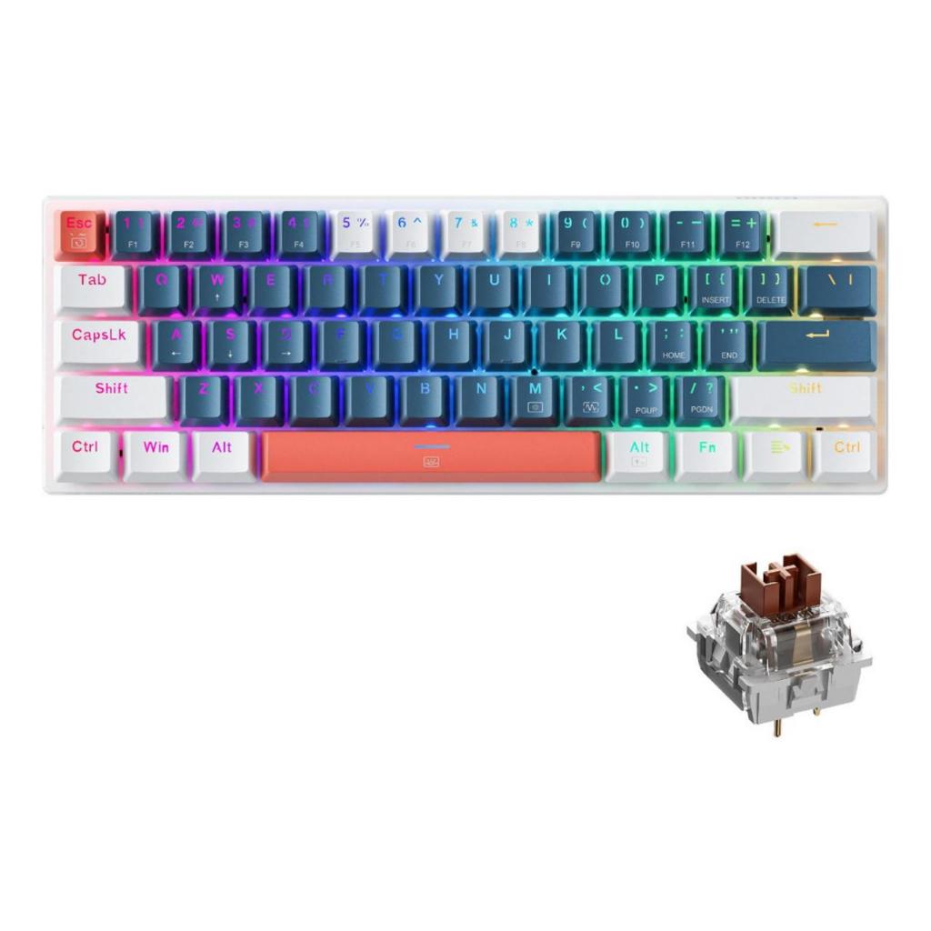 Teclado Mecânico Machenike K500 B61 Com Fio 60% Switch Huano Teclas RGB Retroiluminado A Quente ...