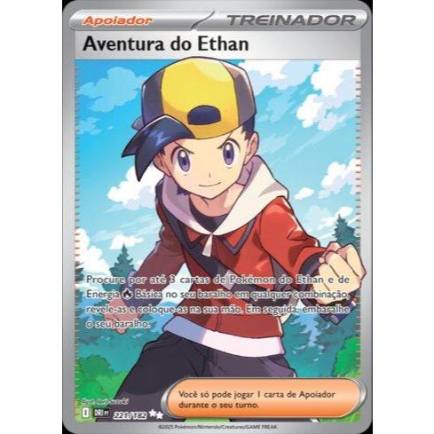Carta Pokemon Rivais Predestinados Aventura do Ethan (221/182) Full Art Carta nova | Shopee Brasil