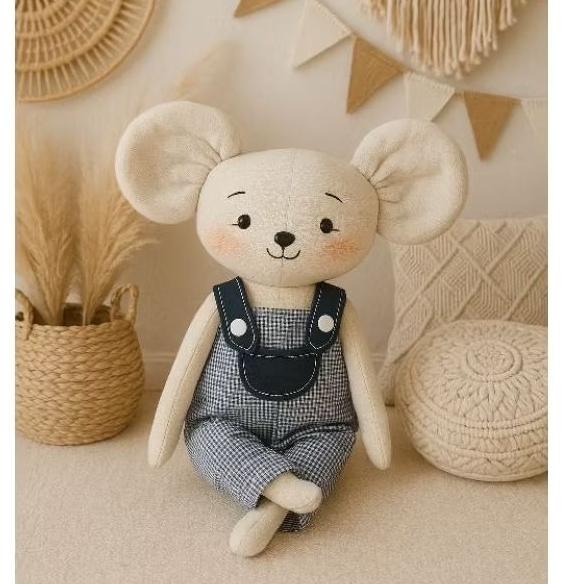 Rato ratinho boneco de pano 40 cm de altura fofo macio para brincar ...