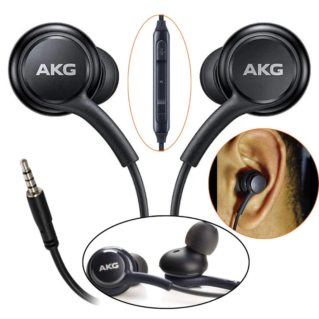 Fone De Ouvido AKG Original Samsung Com Fio P2 S10 S20 | Shopee Brasil