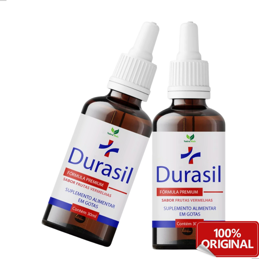 2 Durasil Original Suplemento Alimentar Em Gotas 30ml Natural Dura sil ...