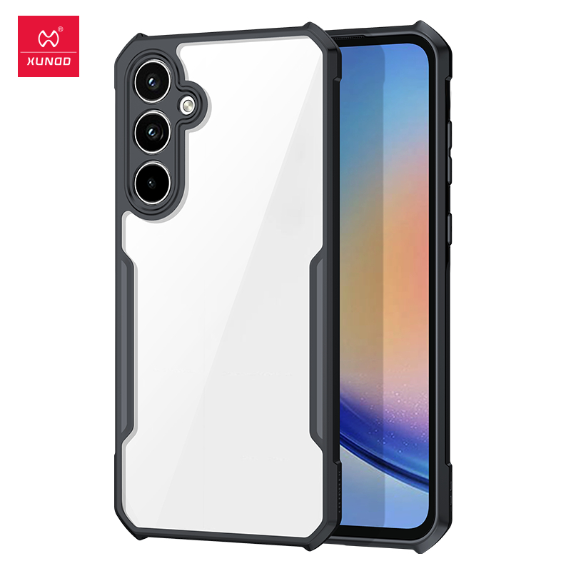 Xundd para Samsung Galaxy A26 A56 A25 A15 5G Phone Case capa transparente de luxo à prova de ...