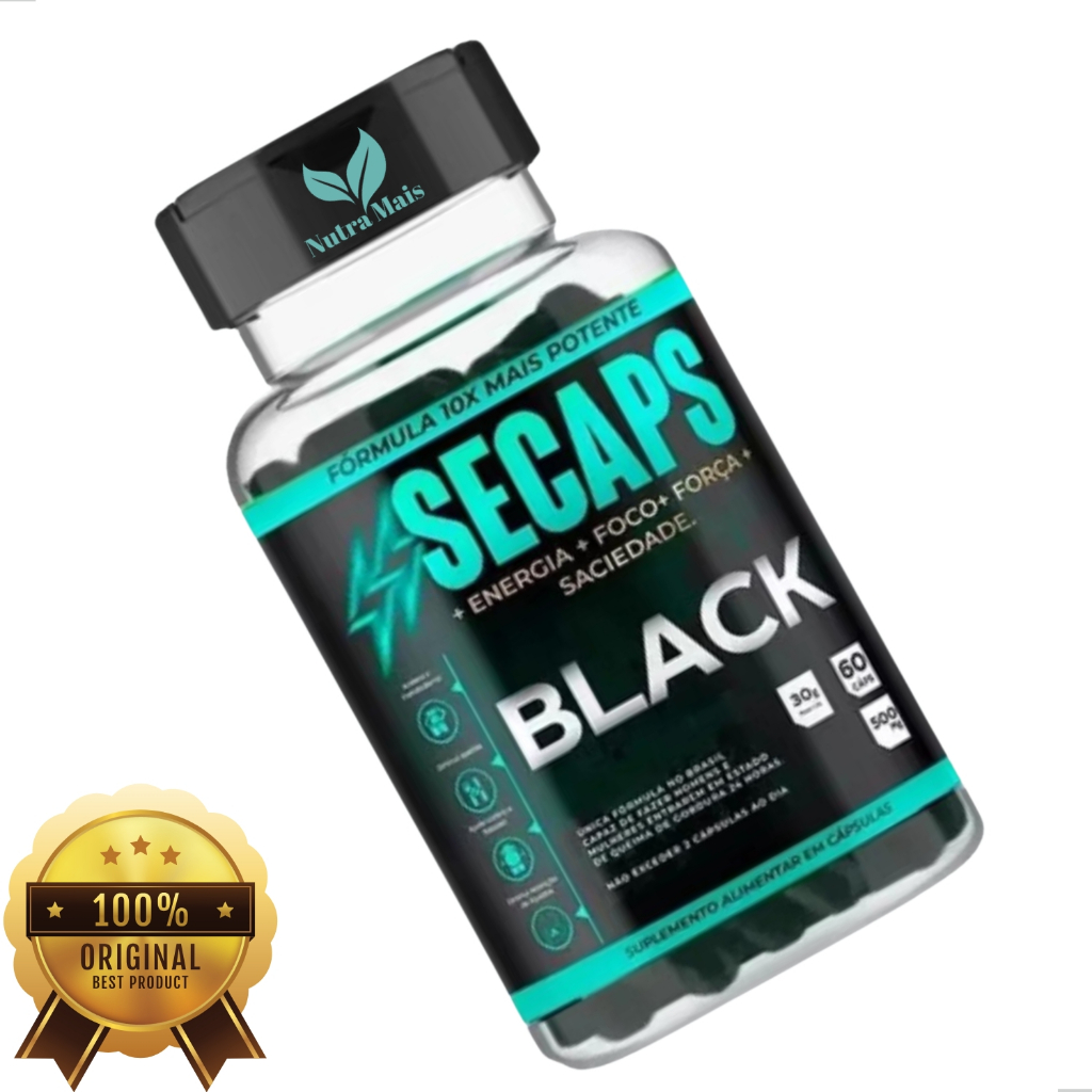 1 Secaps Black Original 70% Off Secaps Max Tratamento Para Secar Envio ...