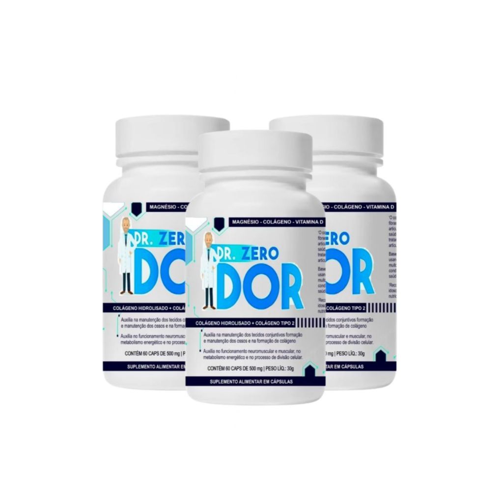 Dr. Zero Original 180 Capsulas - Elimine Dores, Formula Premium + Envio ...