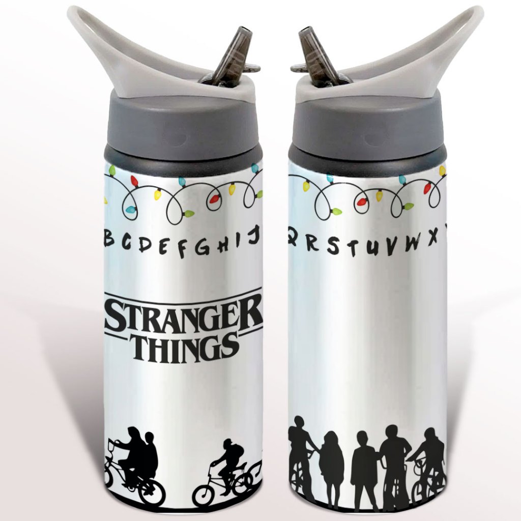 Garrafa Stranger Things Series Aesthetic Anos 90 Squeeze | Shopee Brasil