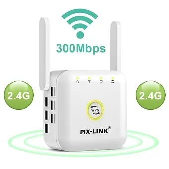 Repetidor e Roteador Wifi 2 Antenas Amplificador De Sinal 2.4g 300 Mbps ...