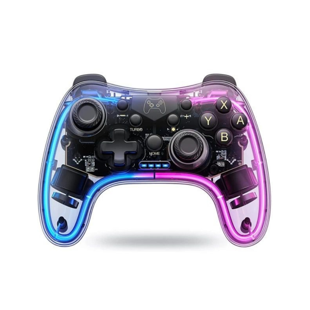 Controle Sem Fio Para Nintendo Switch Pc Android IOS Led Rgb | Shopee Brasil