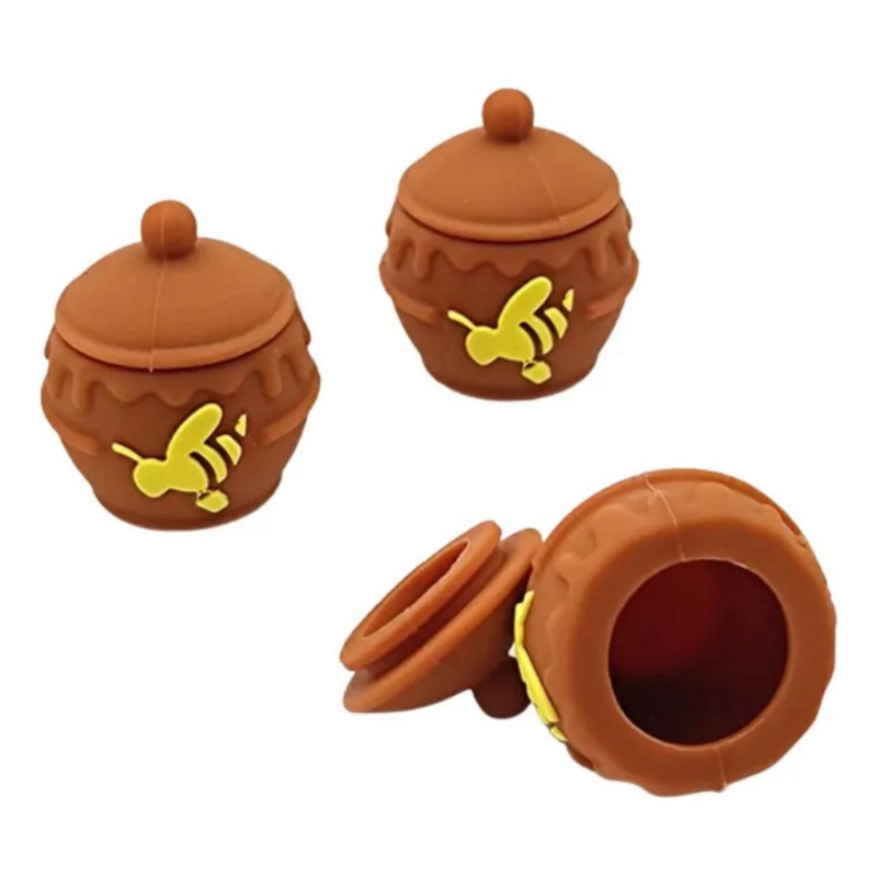 Pote de Mel Slick Porta Objetos Brinco Corrente Silicone 5ML | Shopee ...
