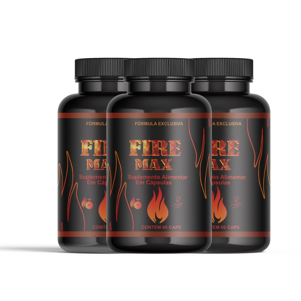 KIT 3 POTES FIRE MAX CAPSULAS | Shopee Brasil