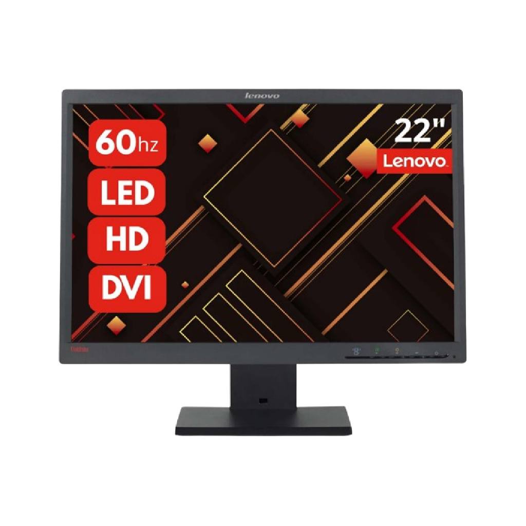 Monitor Lenovo ThinkVision Lt2252p 22 Poelgadas WideScreem (VGA, DVI e ...