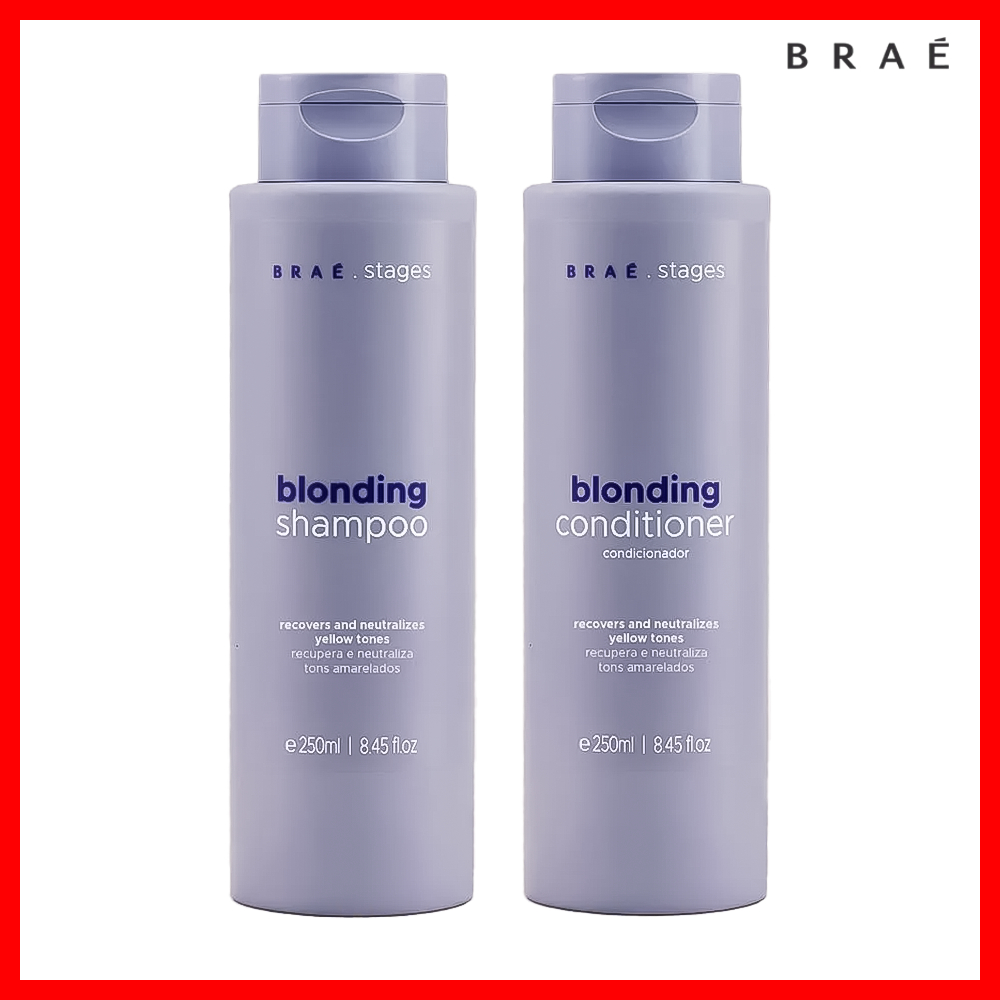Braé Stages Blonding Shampoo + Condicionador 250ml (2 Produtos ...
