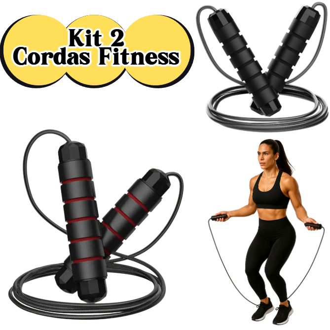 Kit 2 Corda de Pular Crossfit Profissional 3M Profissional Crossfit ...
