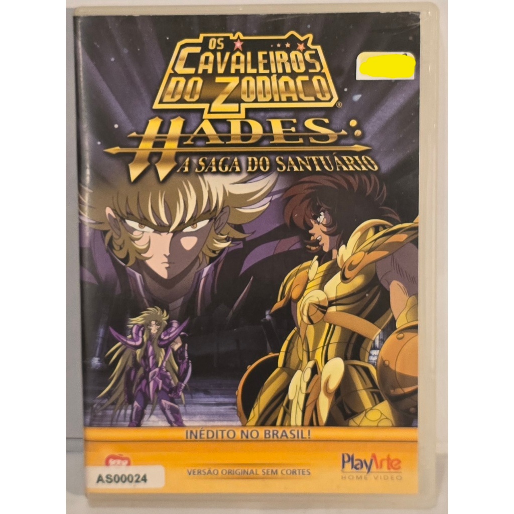 DVD Os Cavaleiros Do Zodíaco Hades : A Saga Do Santuário (USADO - PEQUENAS MARCAS DE USO ...