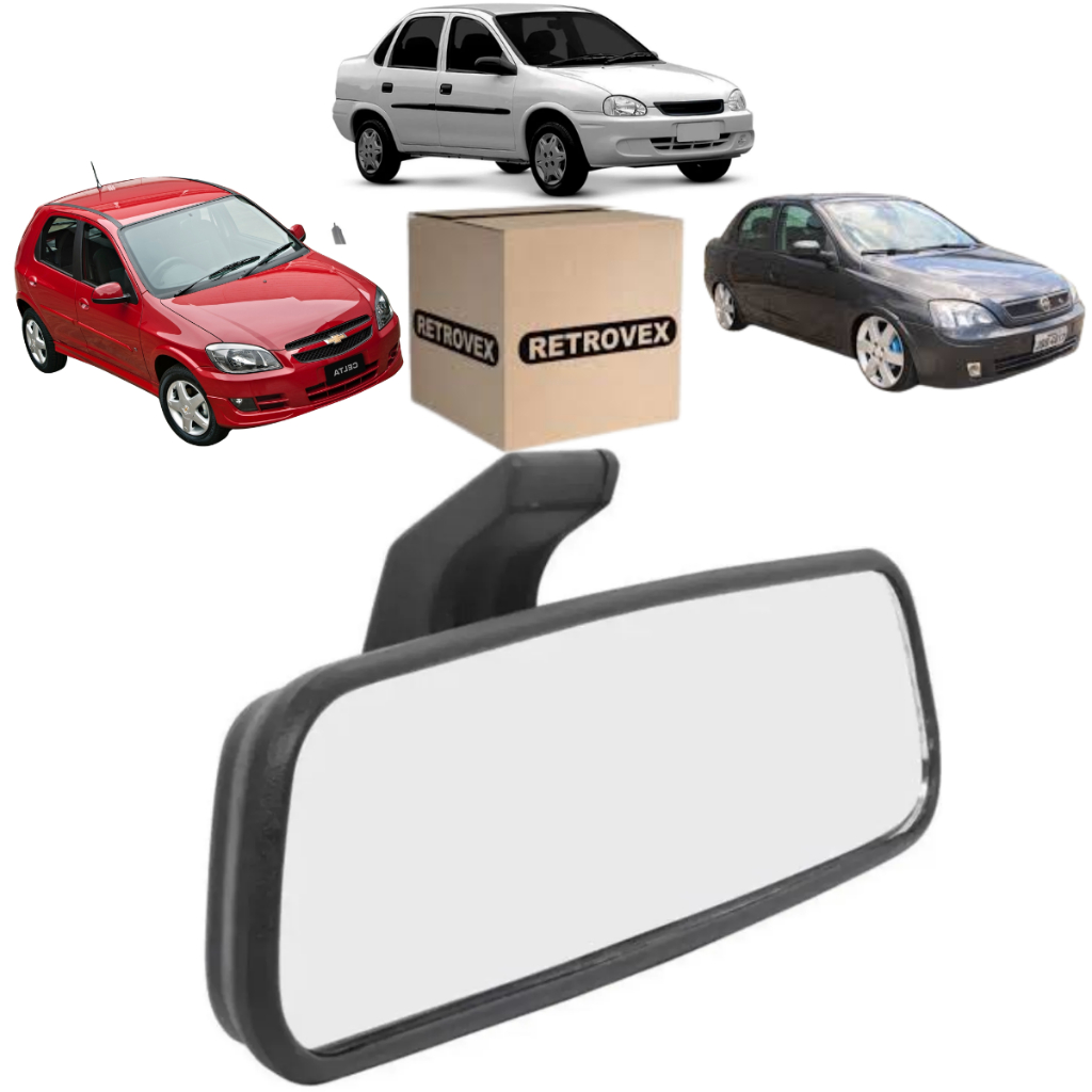 Espelho Retrovisor Interno Celta Corsa Classic Articulado RX6659 | Shopee Brasil