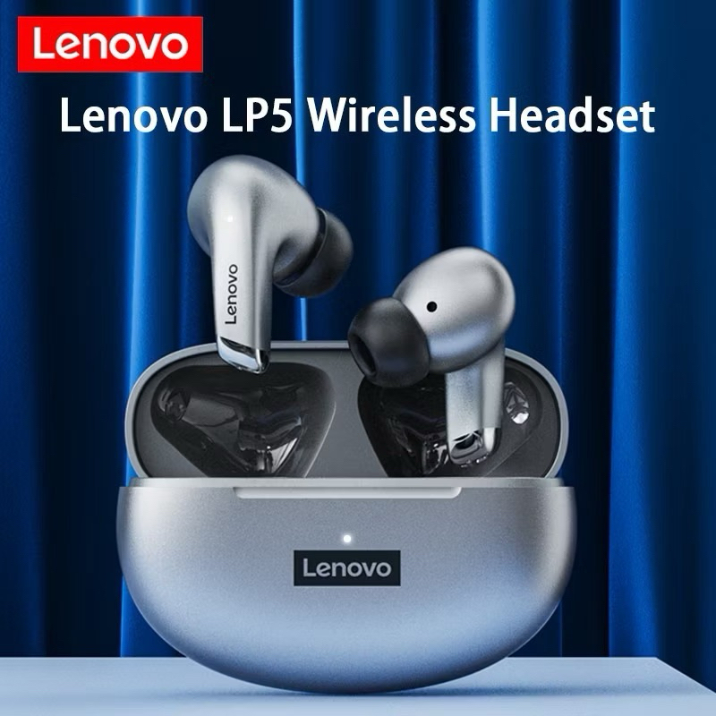 Fone sem fio, Bluetooth Lenovo LP5 – Som Potente, Bateria 20h, Treino e Jogo. Original lacrado ...